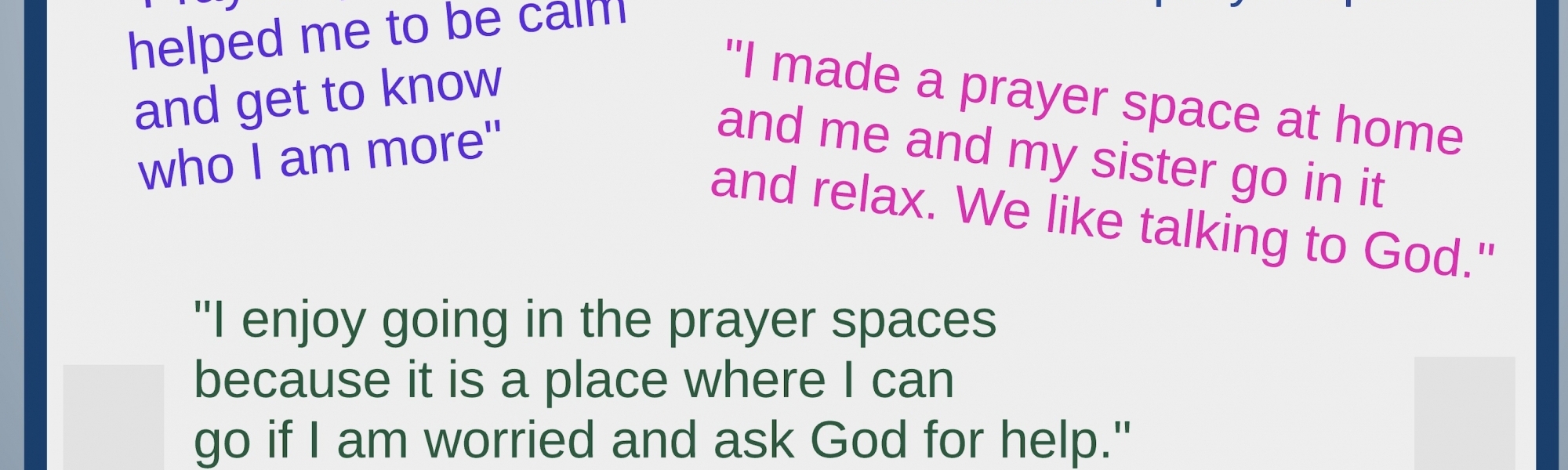 Bubble Prayer Space | Ethos at Archbishop Temple Multi Academy Trust