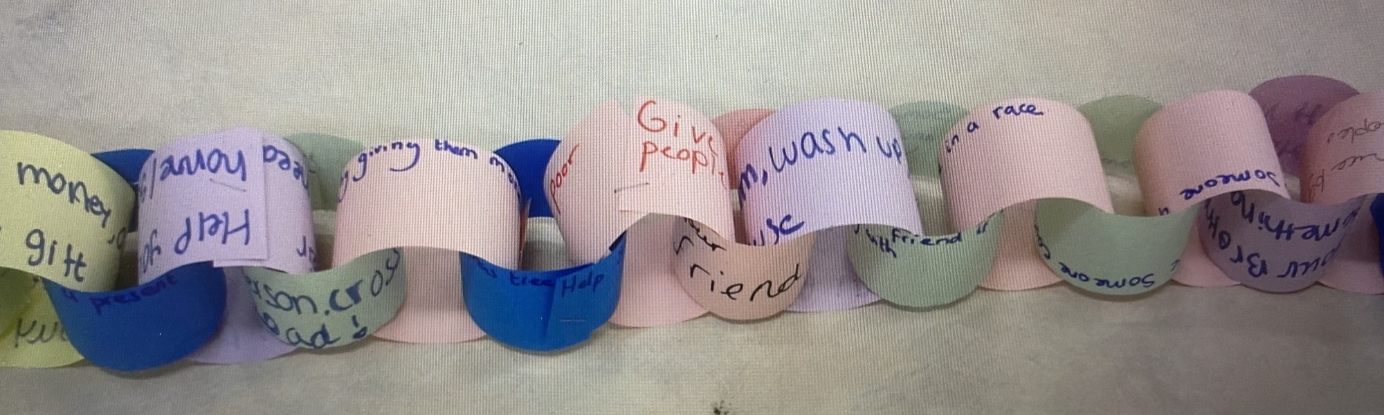 Paper Chains of Kindness | Ethos at Archbishop Temple Multi Academy Trust